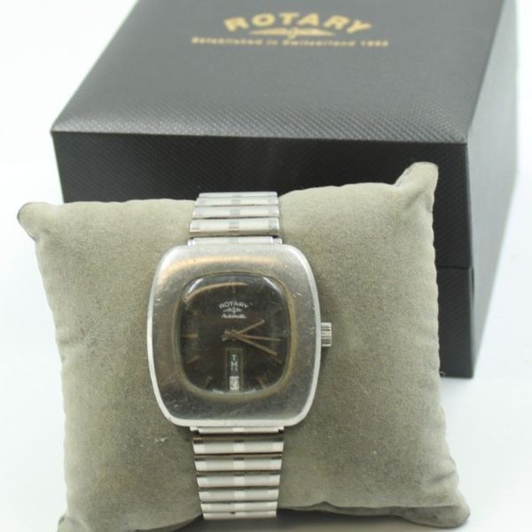 Vintage ROTARY Swiss Made Day/Date Automatic Wristwatch Spares/Repairs ...