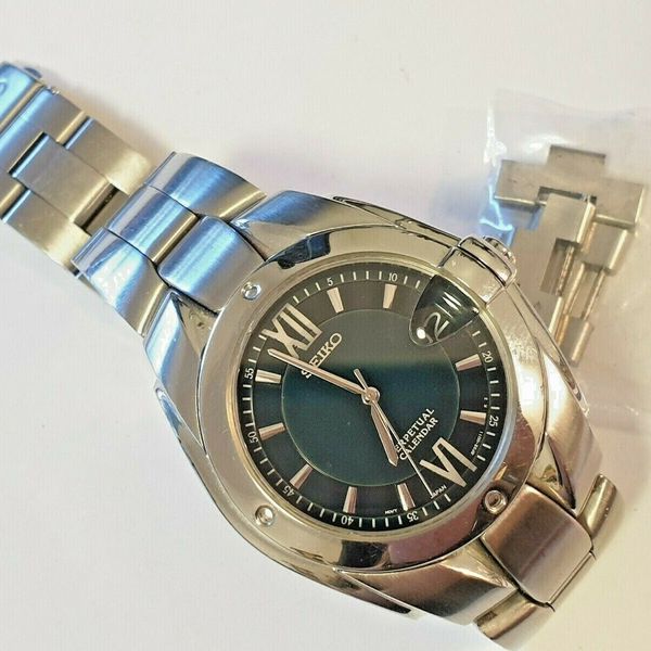 SEIKO 8F32-0019 PERPETUAL Calendar MEN's Wrist WATCH - WORKING ...