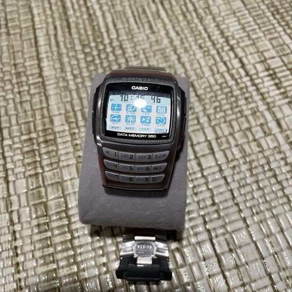 Vintage Casio 2550 EDB-610 Digital Calculator 350 Data Bank Men's Wrist ...