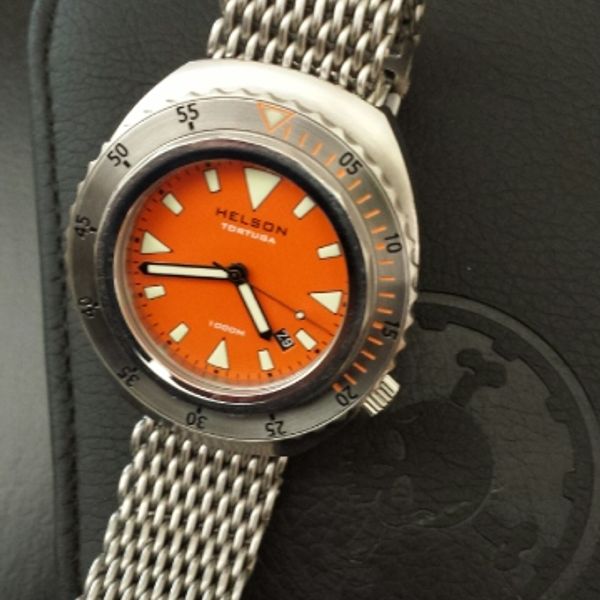 SOLD SOLD HELSON TORTUGA ORANGE MESH, RUBBER pouch CARD and Brass Tool ...