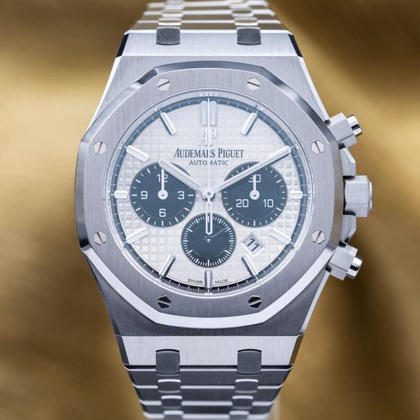 FSOT: Audemars Piguet Royal Oak Chronograph 41mm AP White Dial Panda ...