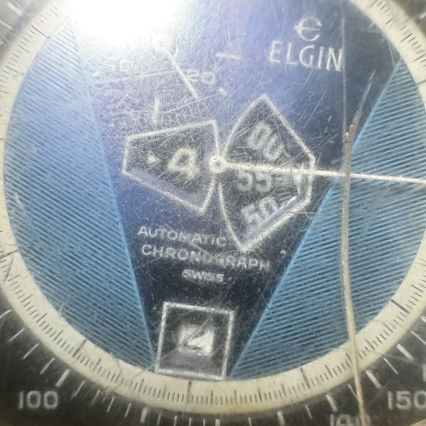 Vintage 1970s Elgin Automatic Chronograph For Parts Or Repair ...