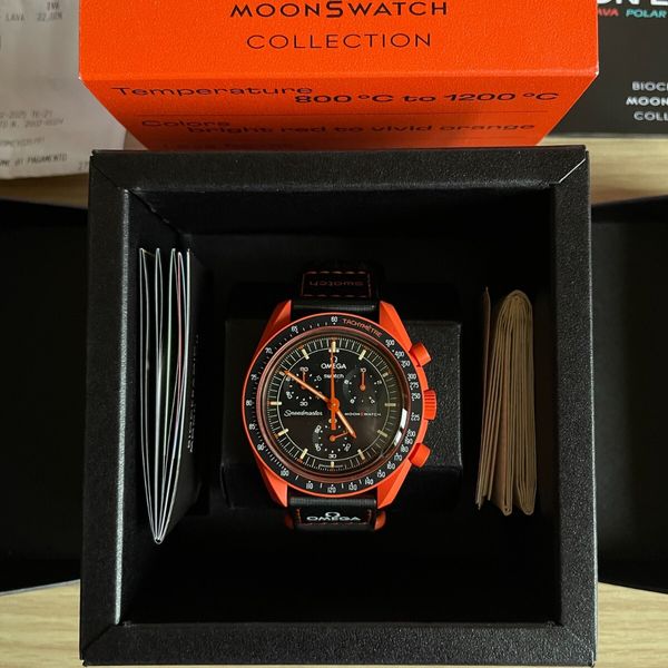 Swatch x Omega Moonswatch Mission on EARTH - LAVA NUOVO ORIGINALE 100% ...