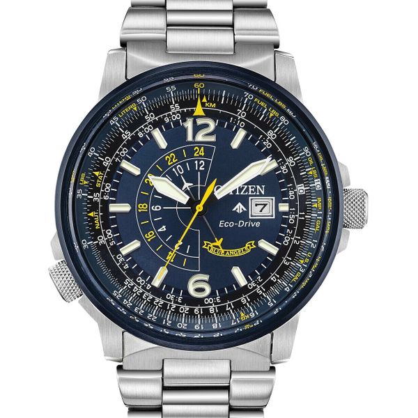 Citizen Eco-Drive Nighthawk Blue Angels Stainless steel Men's Watch ...