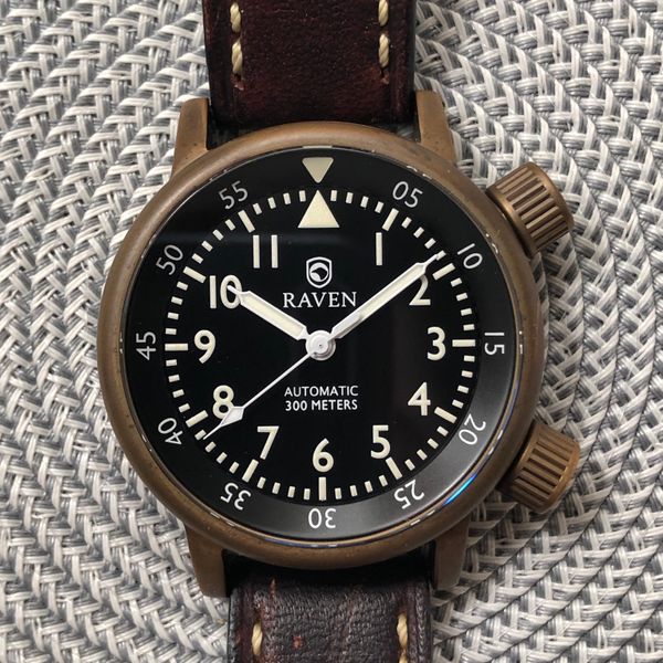 FS: Raven Defender Brass - Affordable Mechanical Pilot/Diver ...