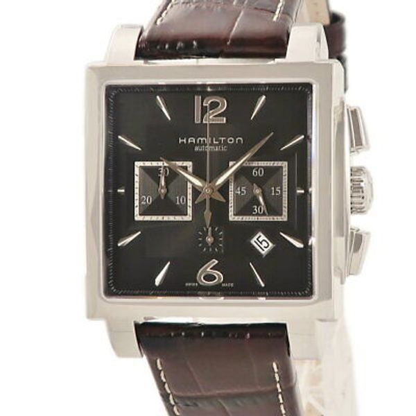 HAMILTON Jazzmaster Square Automatic Chronograph H32666535 Men's Watch ...