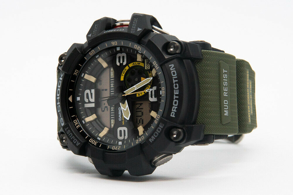 Casio G-Shock Mudmaster GG-1000-1A3 Twin Sensor Men's Watch - Green ...