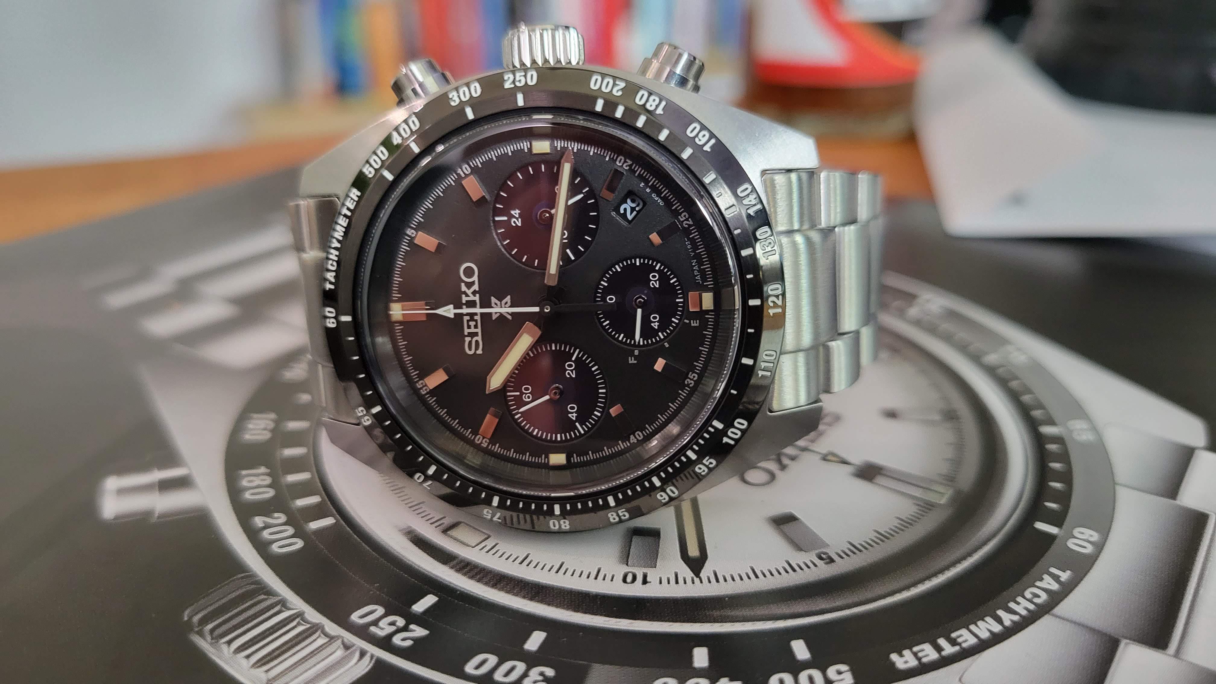 [WTS] Seiko Solar Speedtimer with black dial - SSC819 | WatchCharts