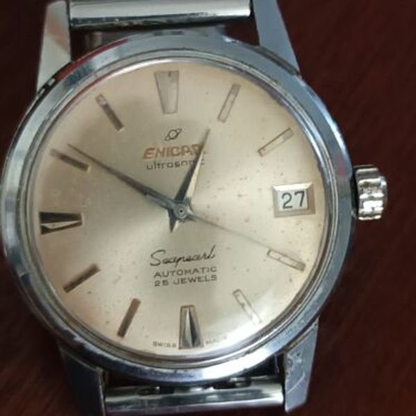ENICAR Seapearl Incabloc Ultrasonic Automatic 25 Jewel W Date. Price Is ...