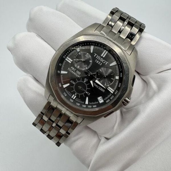 Tissot PRC 100 Titanium Chronograph Menâ s Watch T008417 A ...