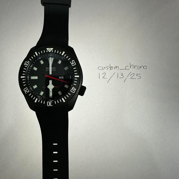 [WTS] Custom Seiko SKX173 “StealthKX” Mod | WatchCharts Marketplace