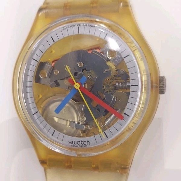 Swatch Watch JELLY FISH GK100 1985 Standard Gents designed By Maryse ...