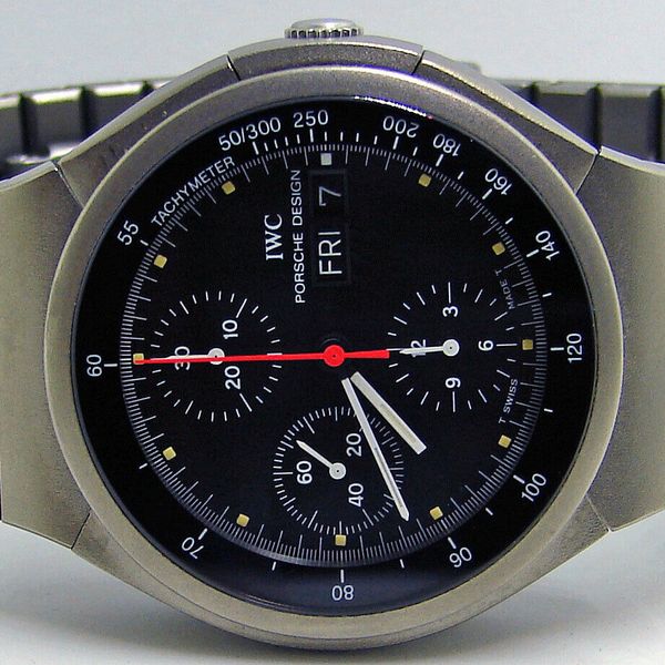 Porsche Design Watch IWC Day-Date Chronograph Automatic Men's Titanium ...