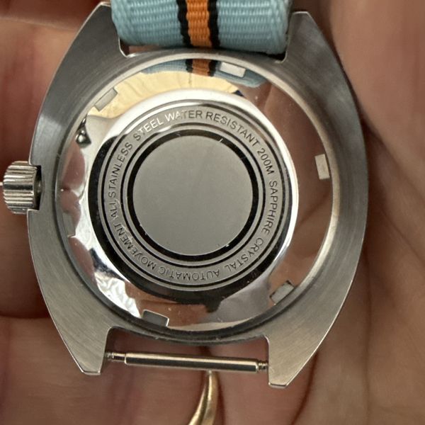 Seiko mod Watch Yokbokies NH35 Automatic Gulf oils Style Retro Turtle ...