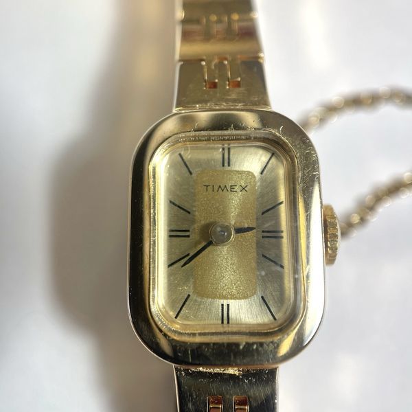 Vintage Timex Wrist Watch Yellow Color Wind Up Machanical With Safety ...