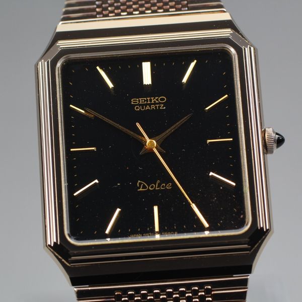 [NEAR MINT] Vintage SEIKO Dolce 5931-5490 Black Square Quartz Men's Watch JAPAN | WatchCharts ...