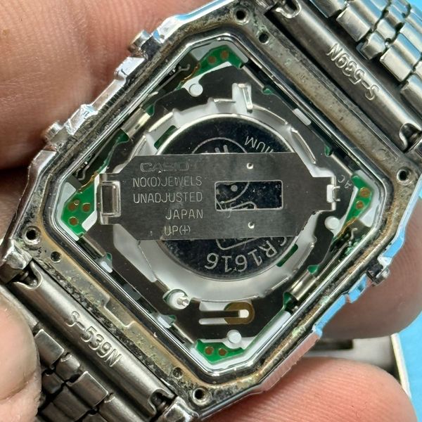 Vintage Casio 2505 AL-180 Alarm Chrono Solar Powered Digital Men's ...