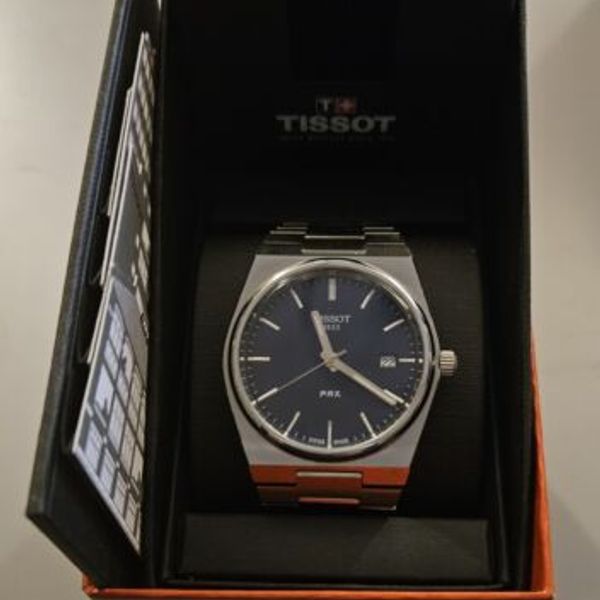 Tissot PRX 40mm Quartz, Blue - with box and Paperwork VGC | WatchCharts ...