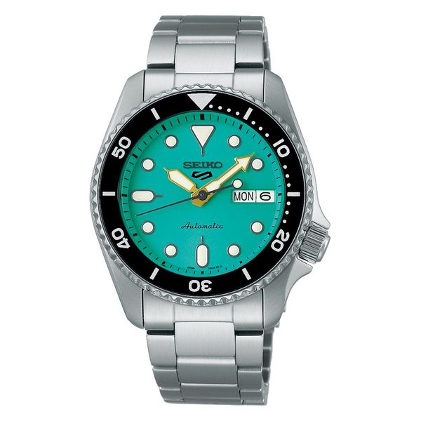 Seiko 5 Sports SRPK33 38 mm Vibrant Green Dial Teal Automatic Watch ...