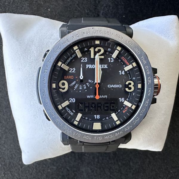Casio Pro Trek Prg 600 Solar Powered, Triple Sensor, Mans Watch ...