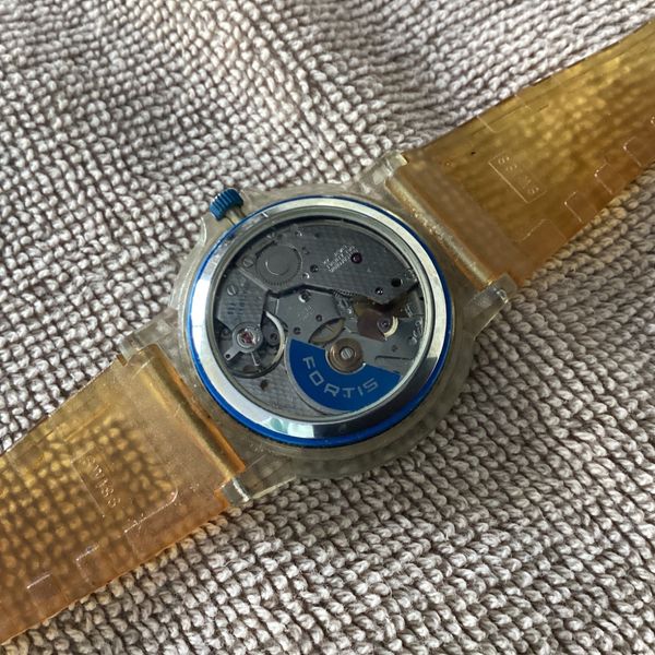 Vintage FORTIS SPACEMATIC Watch 455 with Rare Visible Movement ...