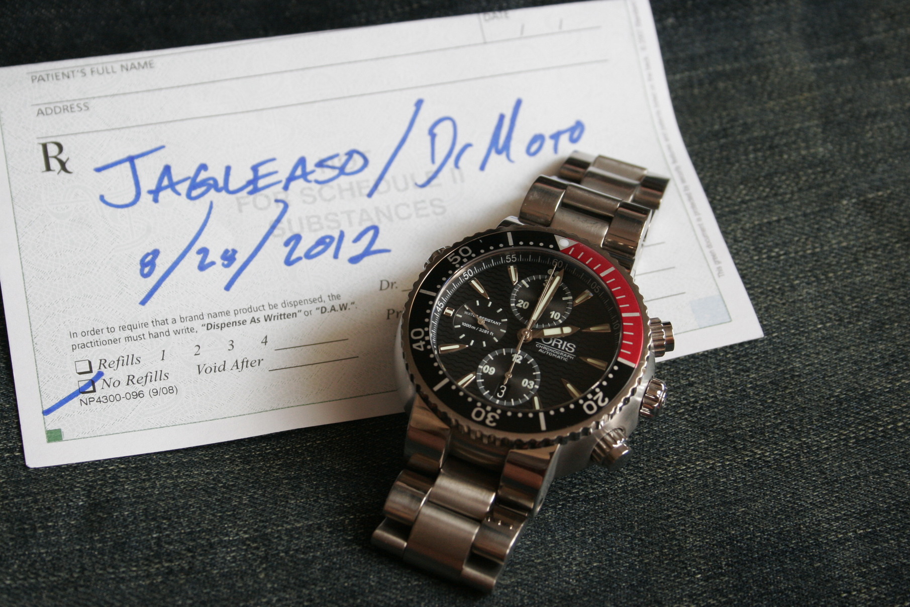 Oris titan chrono 1000M and Invicta reserve pro diver 6882 ...