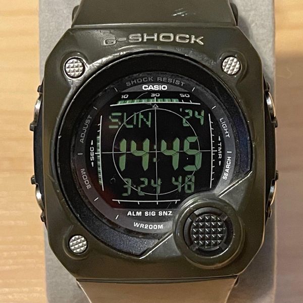 [WTS] Casio G-Shock G-8000-3V “Sniper” Vintage Green Negative Display ...