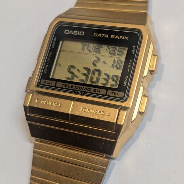Casio DB 520 Vintage Japan 1985 Gold Tone New Battery | WatchCharts ...