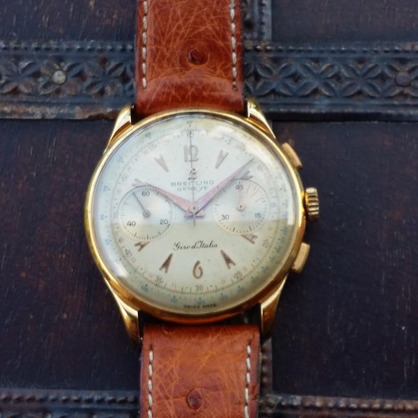 FS vintage Breitling "giro d'Italia" Venus 188 chronograph ...