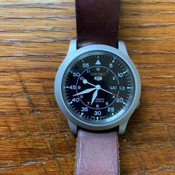 Seiko 5 SNK809 automatic, black dial, used but great condition ...