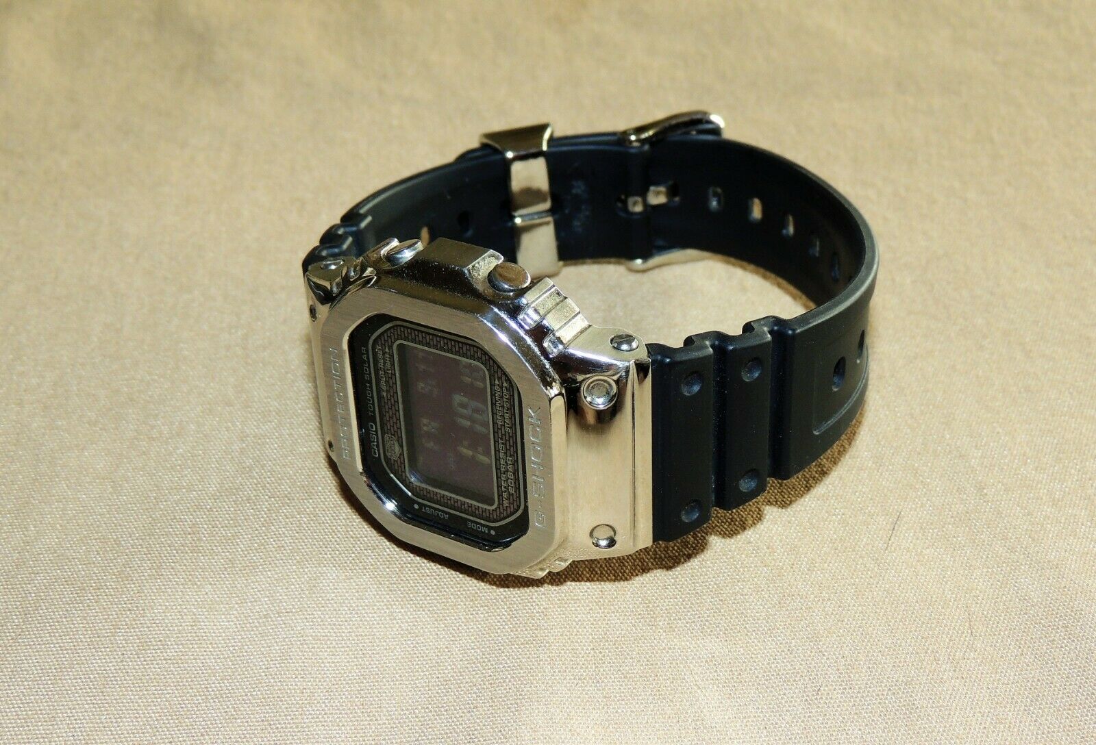 Casio G-Shock 3459 Watch, GMW B5000D-1. Tough Solar, Bluetooth, 200 ...