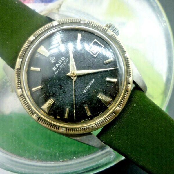 Mens 34mm RADO PRESIDENT MONOREX Hand Wind AS 1702/03 50's Vintage ...