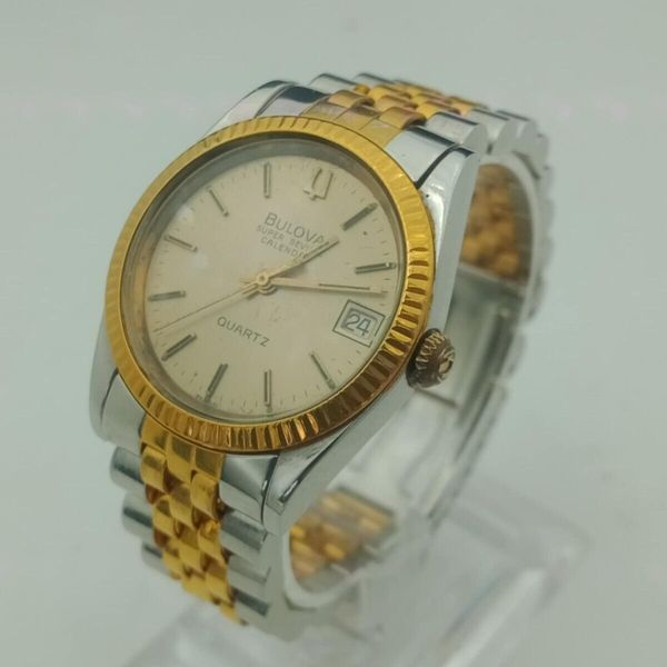 Bulova Super Seville Calendar Quartz Watch 31mm Cal. Eta 555 415 ...