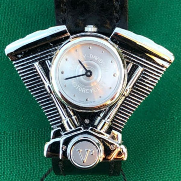 RARE -HARLEY DAVIDSON BULOVA WOMEN'S WATCH V2 ENGINE BULLHEAD LIMITED ...