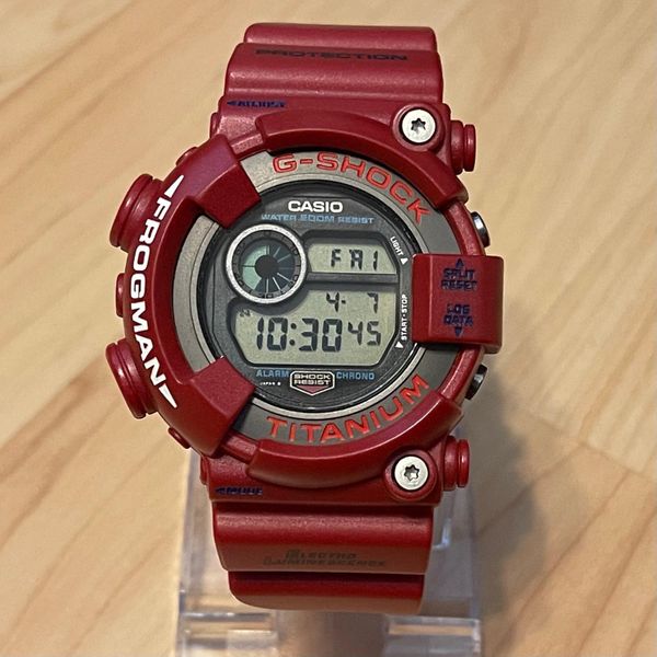 [WTS] Casio G-Shock DW-8200-1A DW-8201GF-4 Deep Red Frogman Digital Watch DW-8200 | WatchCharts ...