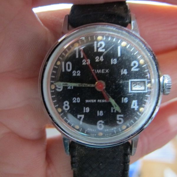 Vintage 1973 Timex Military Style Mens Sprite Watch. Needs fixing ...