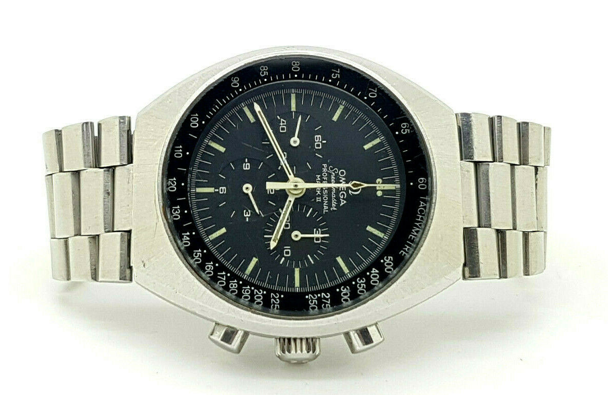Vintage S.Steel Omega Speedmaster Professional Mark II Chronograph 145. ...