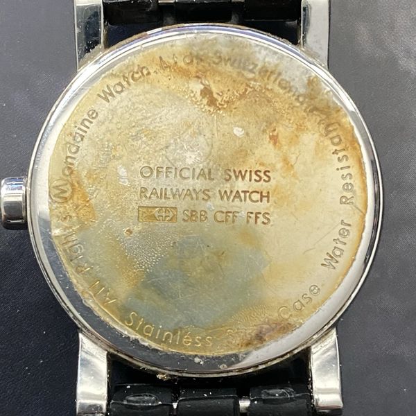 MONDAINE 28mm LADIES OFFICIAL SWISS RAILWAY WATCH WITH ORIG. BOX SPARES ...