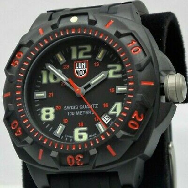 LUMINOX XL.L0215.SL Men's SENTRY Series Watch Men's Black 43mm Carbon ...