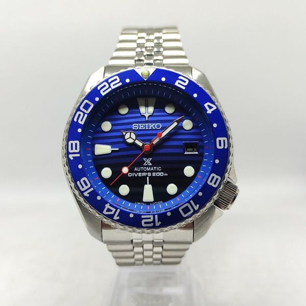 PRE OWNED SEIKO DIVERS 7002-7000 SAVE THE OCEAN DIALAUTOMATIC MENS ...
