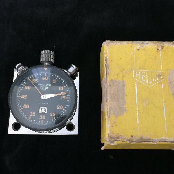 Heuer Monte-Carlo 15885 Vintage Dash Rally Timer 1960's | WatchCharts ...