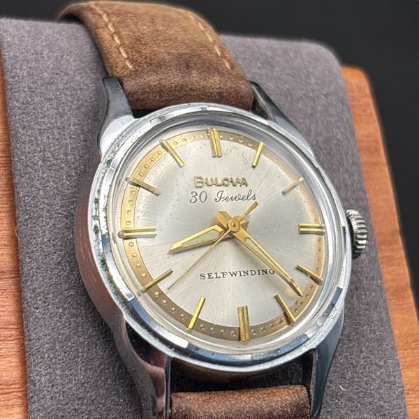 Vintage Bulova 30 Jewels Self Winding Men's L4 Watch For Restoration ...