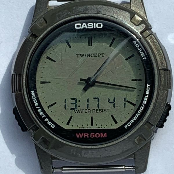 Vintage Gents Casio 1349 ABX-20 Dual Display Watch | WatchCharts ...