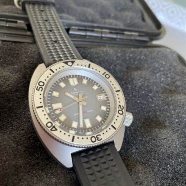 Retangula Rdunae Turtle Seiko 6105 8000 homage NH35 Dive Watch UK Stock ...