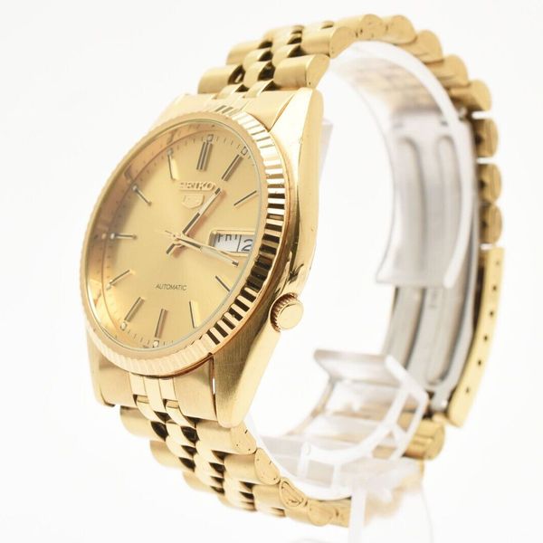 Vintage ð ¥ SEIKO 5 Automatic 7S26-3110 Day Gold Dial Men's Midsize Watch JAPAN | WatchCharts ...