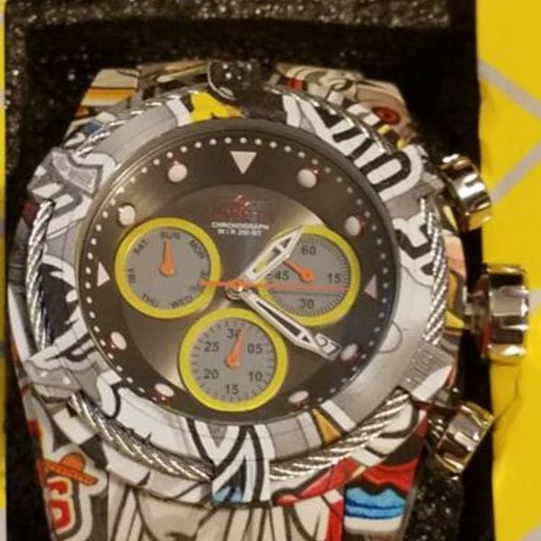 Invicta Men Bolt HydroPlated Aqua Plated GRAFFITI Swiss Watch ...