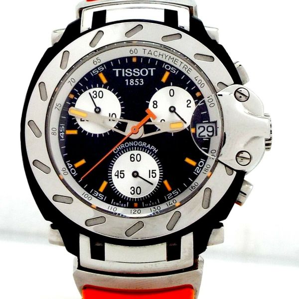 Tissot - 1853 T-Race T472 - Chronograph - Mens Orange Watch ...
