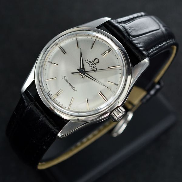 VINTAGE OMEGA SEAMASTER AUTOMATIC SILVER DIAL DRESS MEN'S WATCH ...