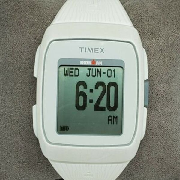 Unisex Timex Ironman White GPS Watch Model M087 TW5M08500 Running ...