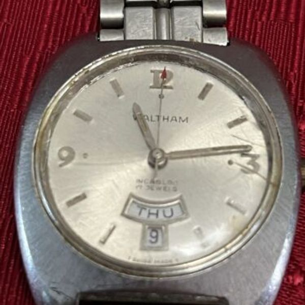 Vintage Menâ s Waltham Self Winding 17 Jewels Incabloc Watch ...